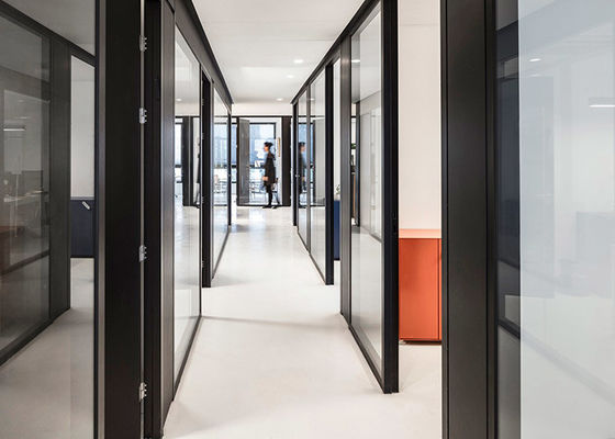 Modular Glazing Office Demountable Partitions System With Laminated ...