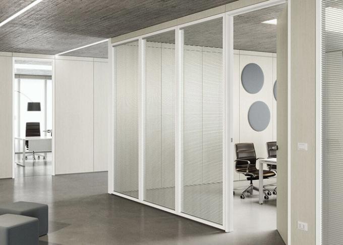 Interior Acoustic Glass Partition Wall System For Conference Room Wall ...