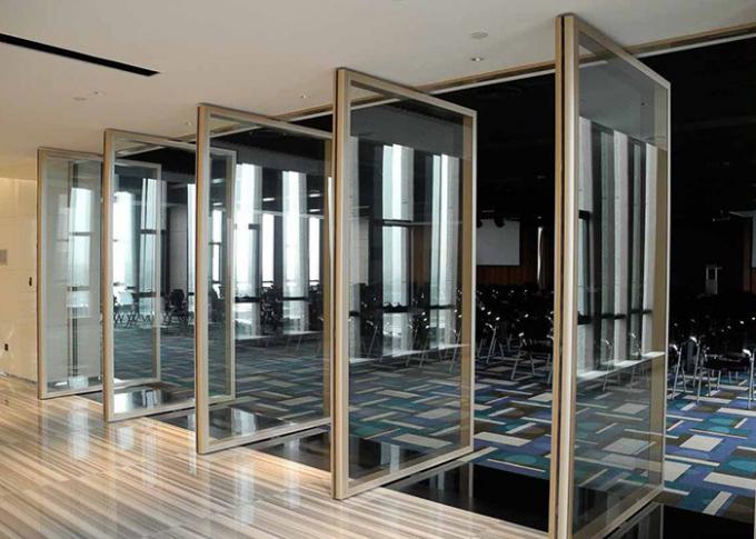 Swing / Pivot / Sliding Door Partition Wall Prefabricated Aluminium ...